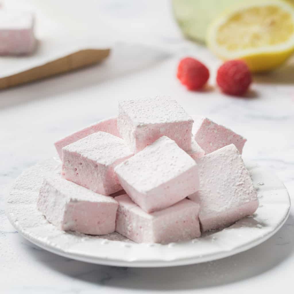Homemade Marshmallows - Raspberry Lemon