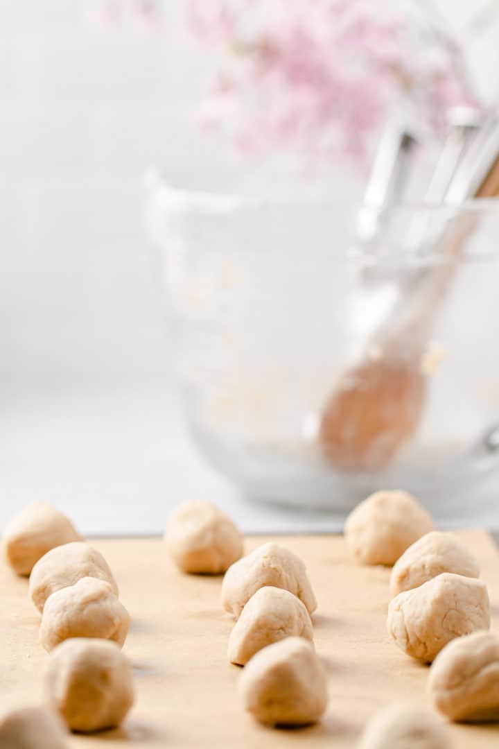 Pink Snowball Cookies