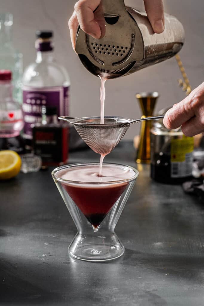 Bloody Shiraz Gin Sour - Halloween Gin Cocktail