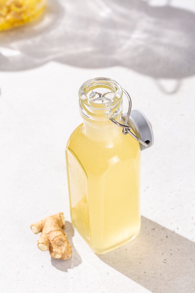 Ginger Shrub Recipe with Lemon