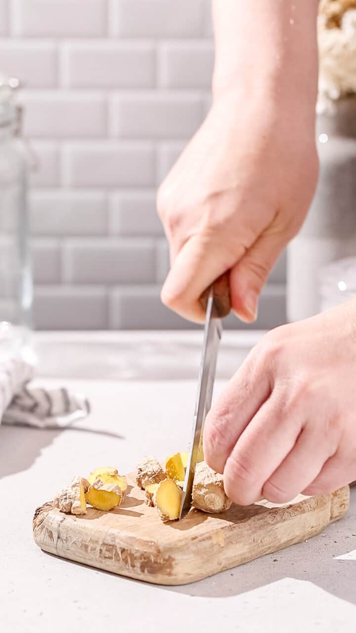 Ginger Shrub Recipe with Lemon