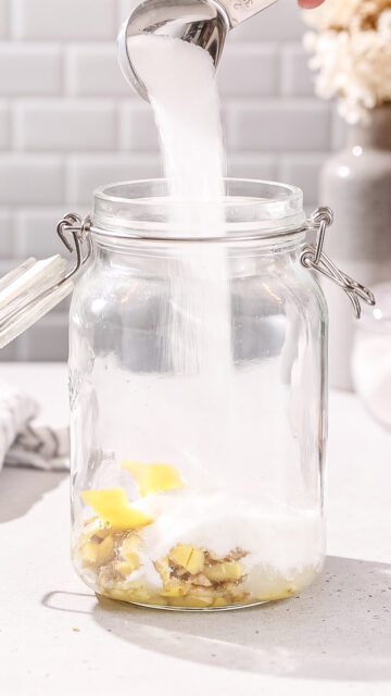 Ginger Shrub Recipe with Lemon