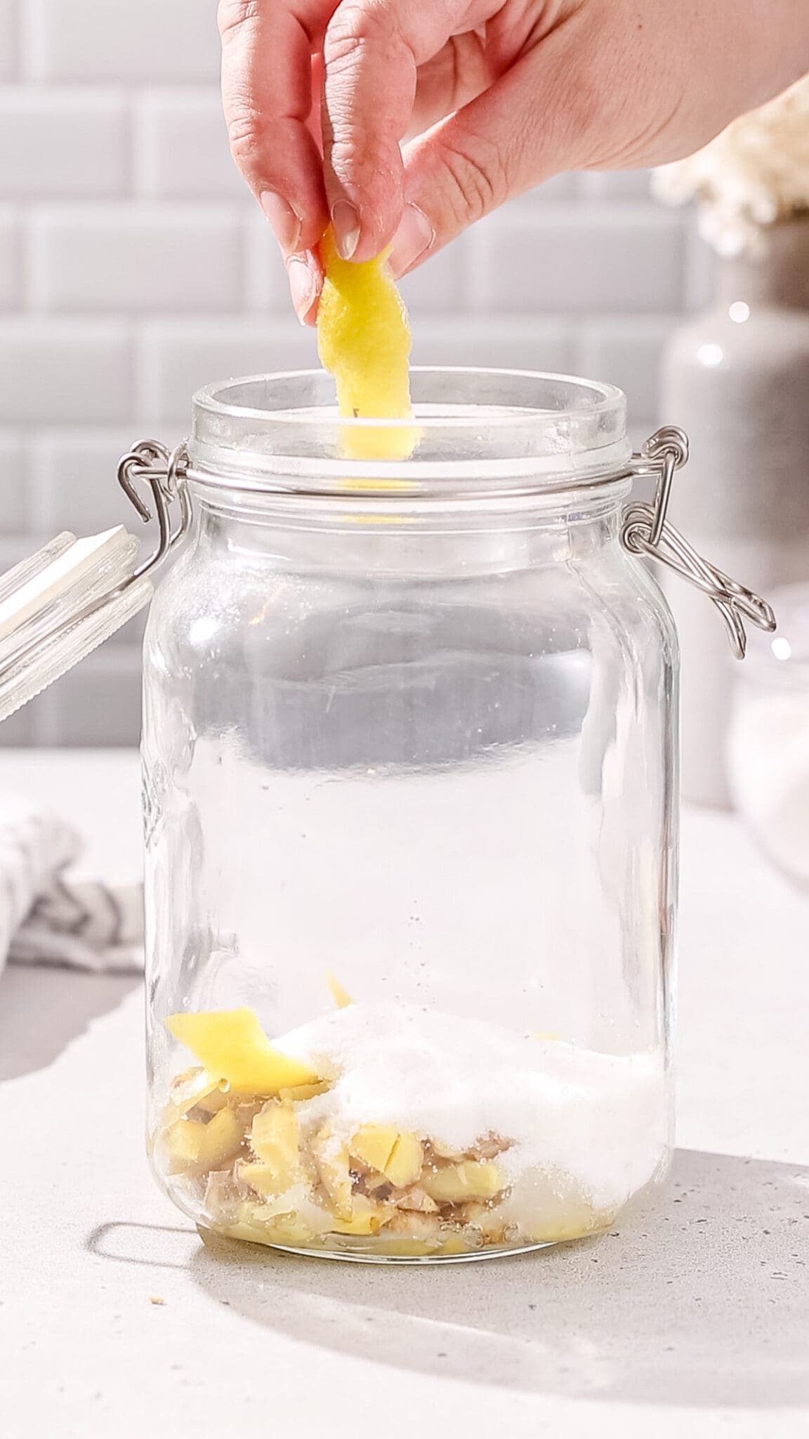 Ginger Shrub Recipe with Lemon