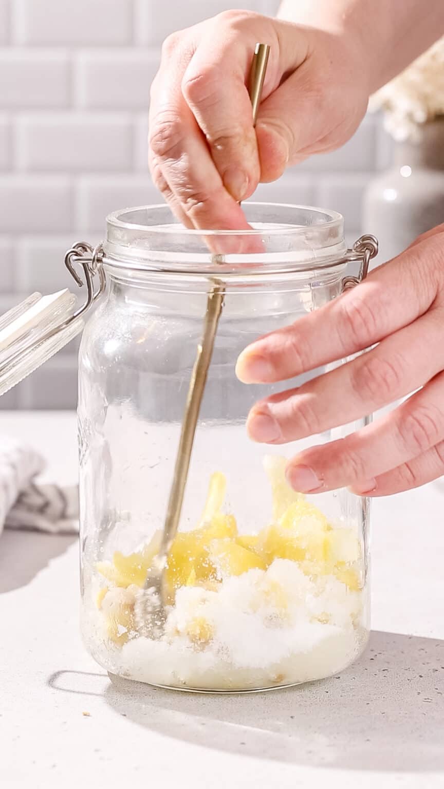 Ginger Shrub Recipe with Lemon