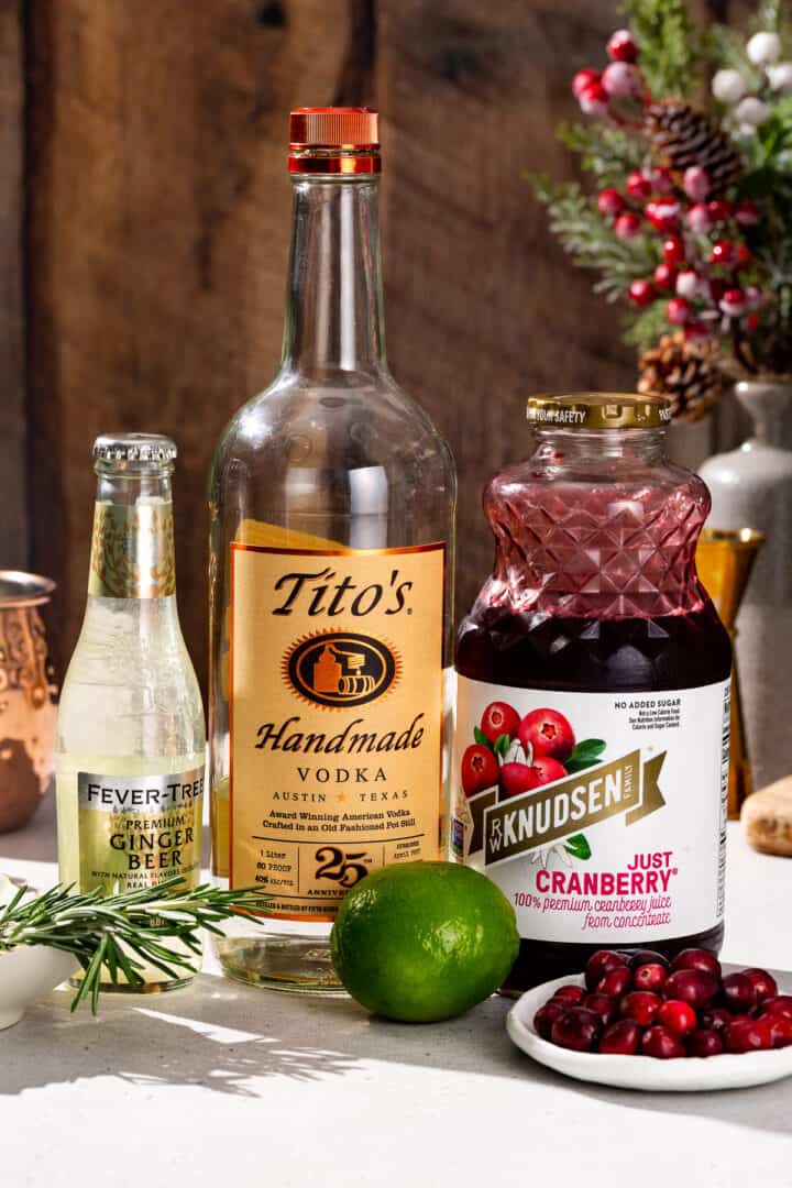 Christmas Mule, a Holiday Moscow Mule Cocktail