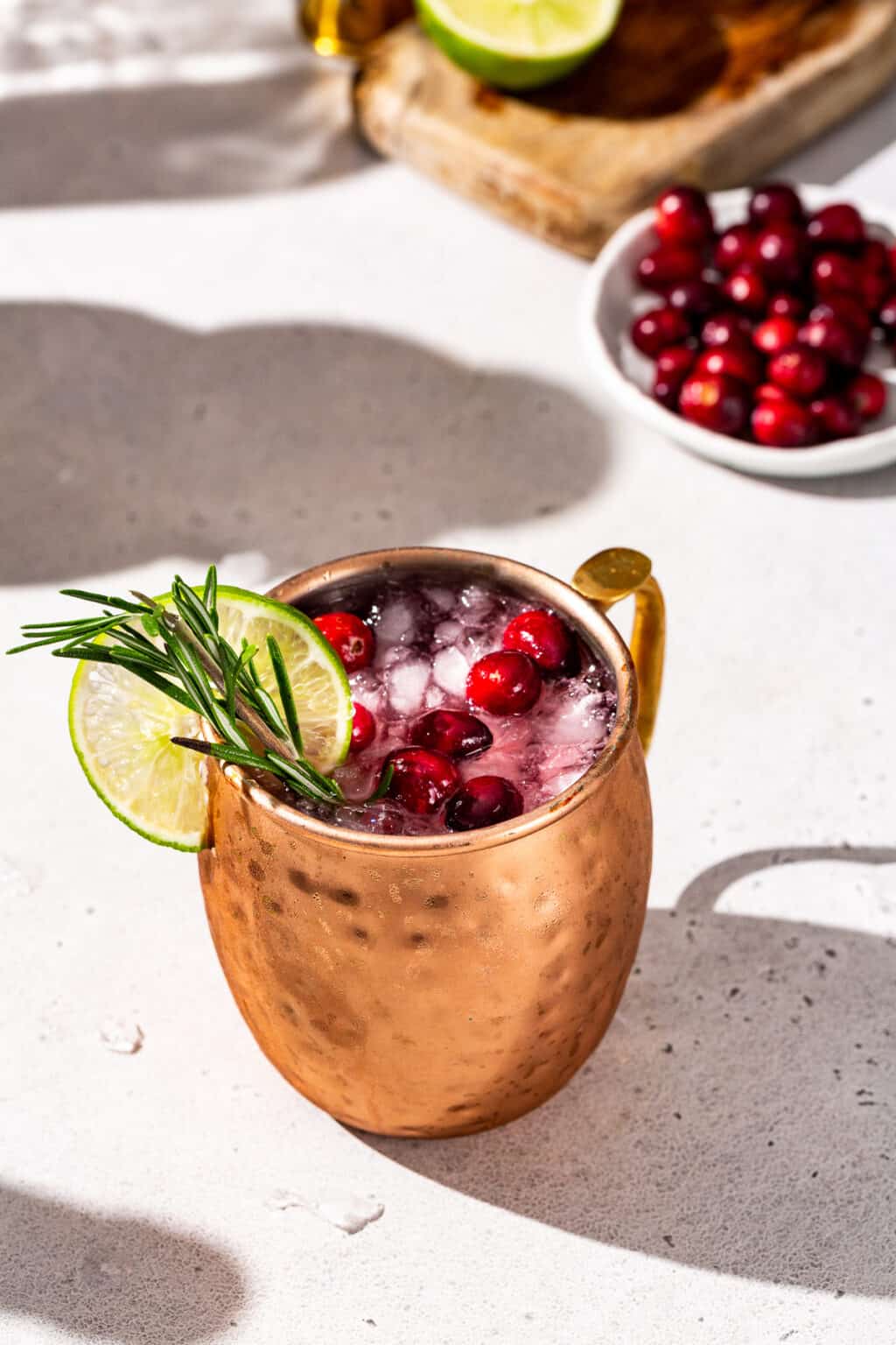 Christmas Mule, a Holiday Moscow Mule Cocktail