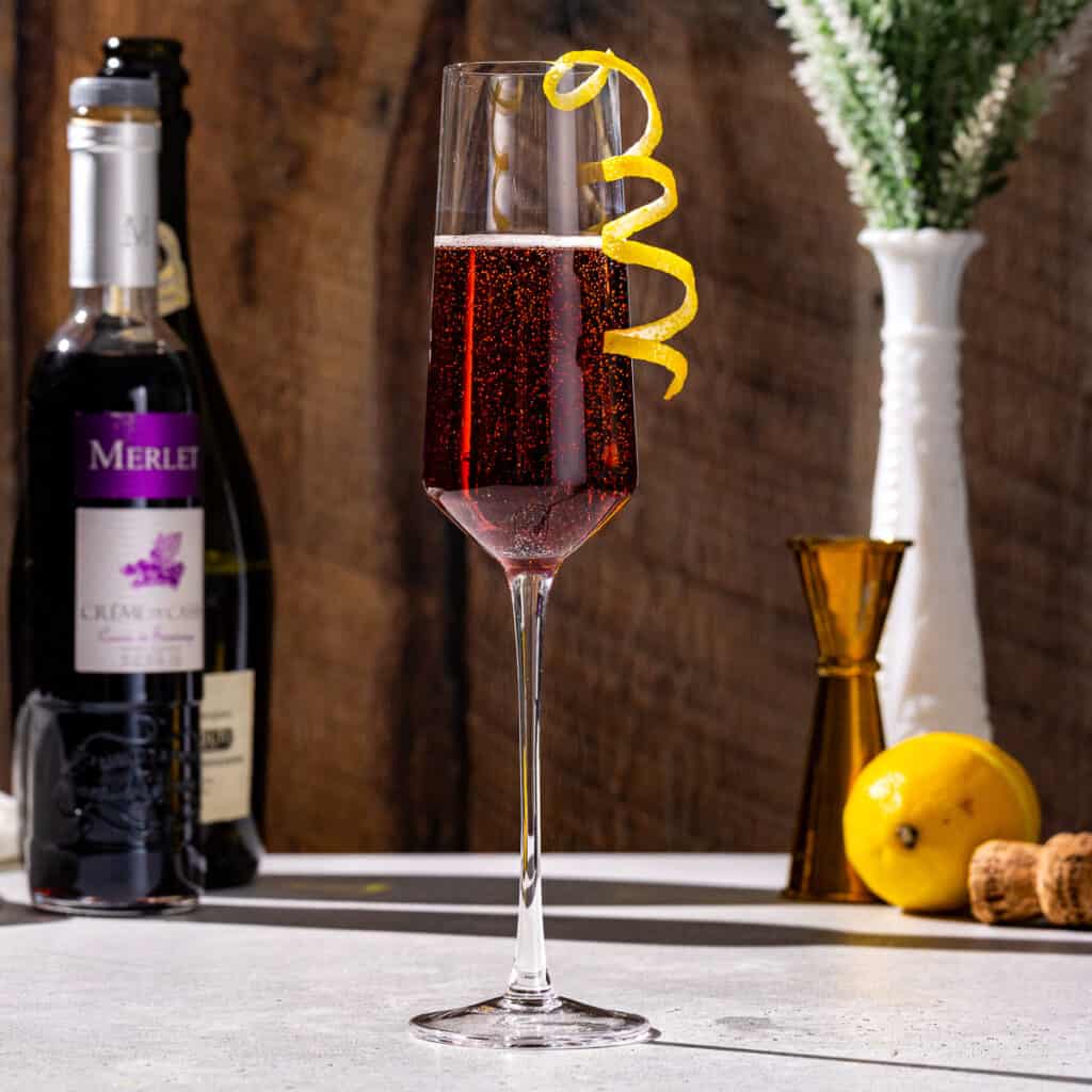 Kir Royale - Champagne and Blackcurrant Cocktail