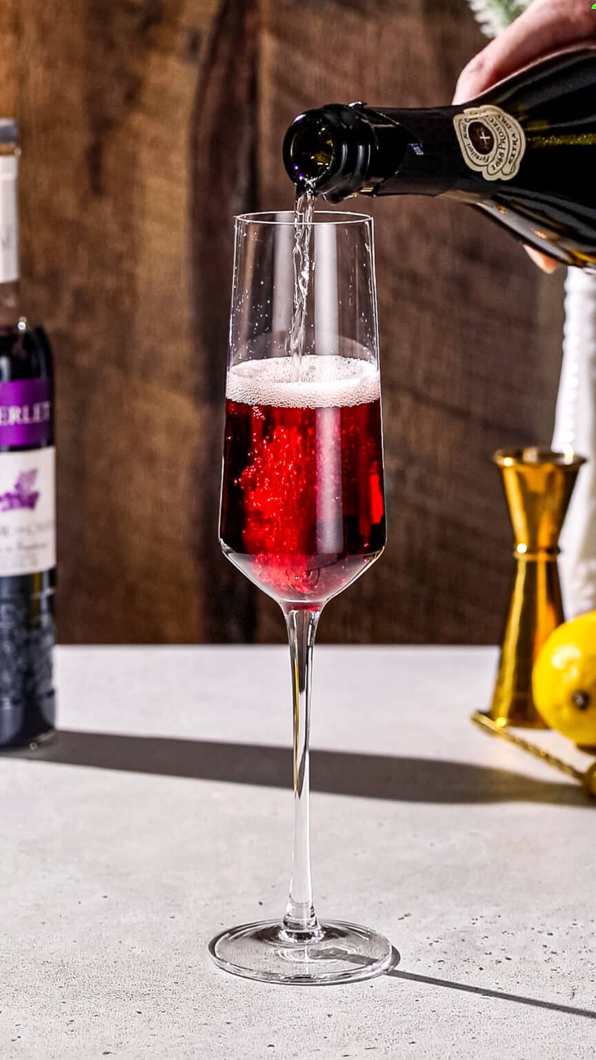 Kir Royale - Champagne and Blackcurrant Cocktail