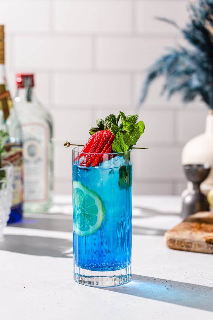 Blue Gin and Tonic