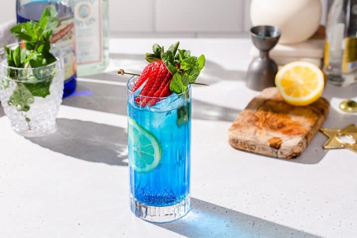 Blue Gin and Tonic