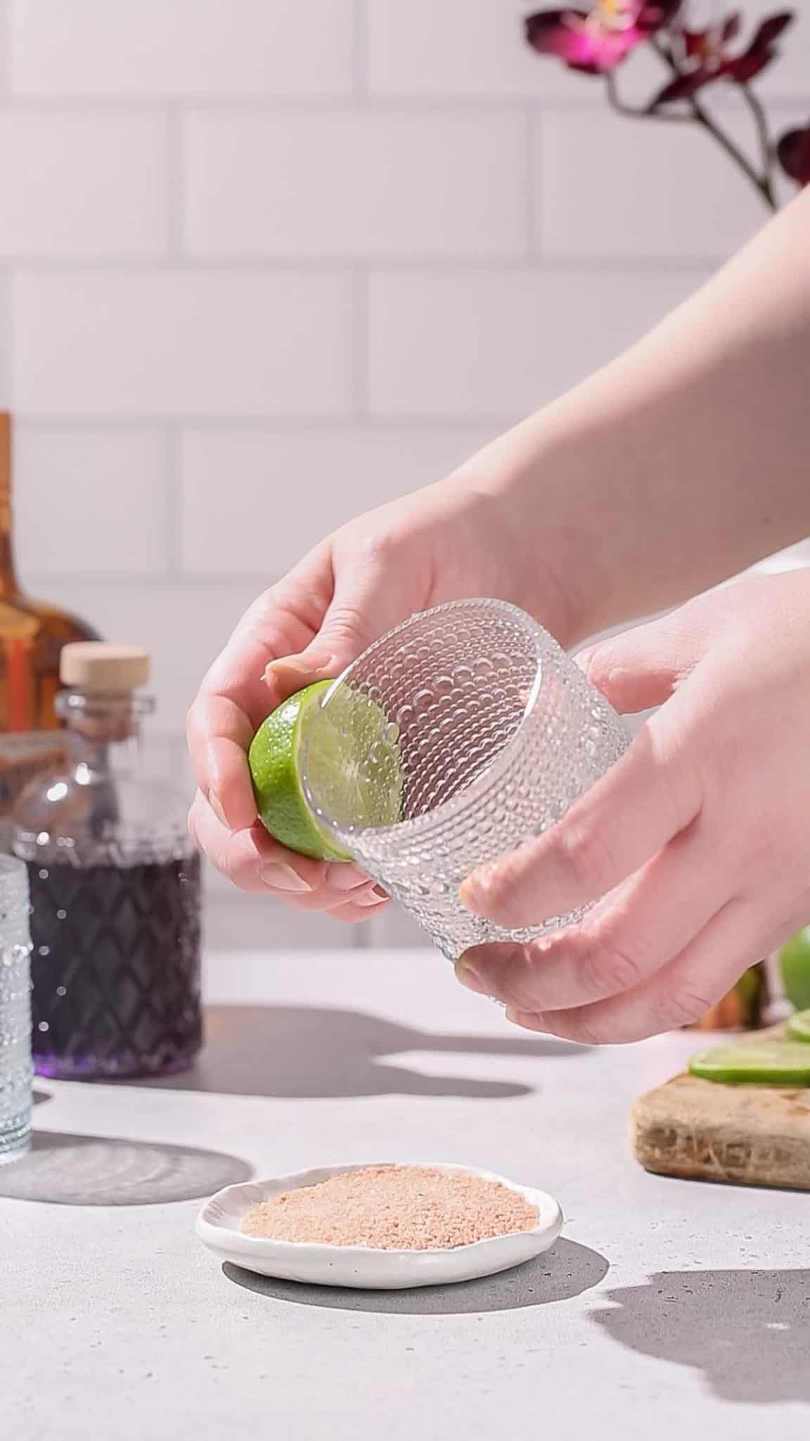 Galaxy Margarita Recipe with Color Changing Butterfly Pea Tequila
