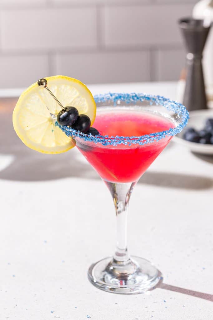 Blueberry Lemon Drop Martini