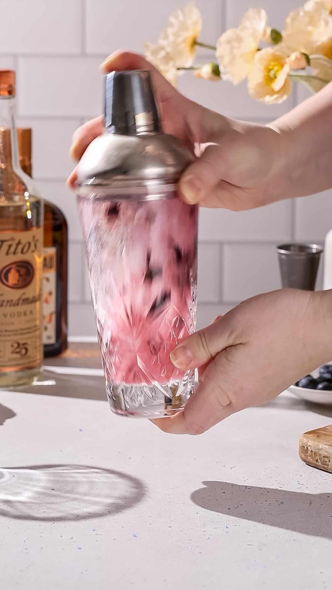 Blueberry Lemon Drop Martini