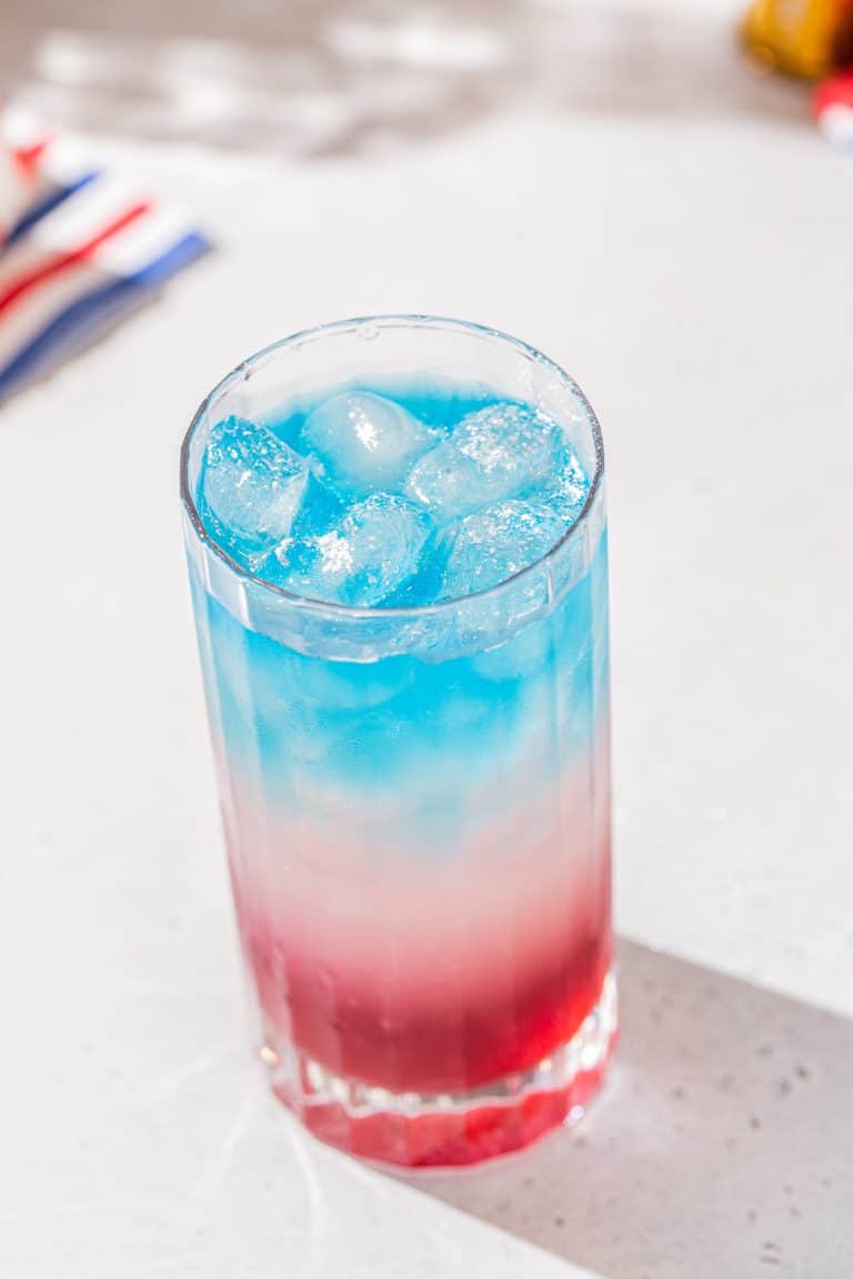Red, White and Blue Cocktail - vodka drink for the 4th of July