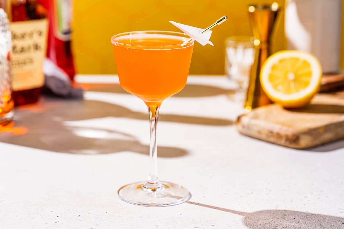 Paper Plane Cocktail - Easy Four-Ingredient Bourbon Cocktail