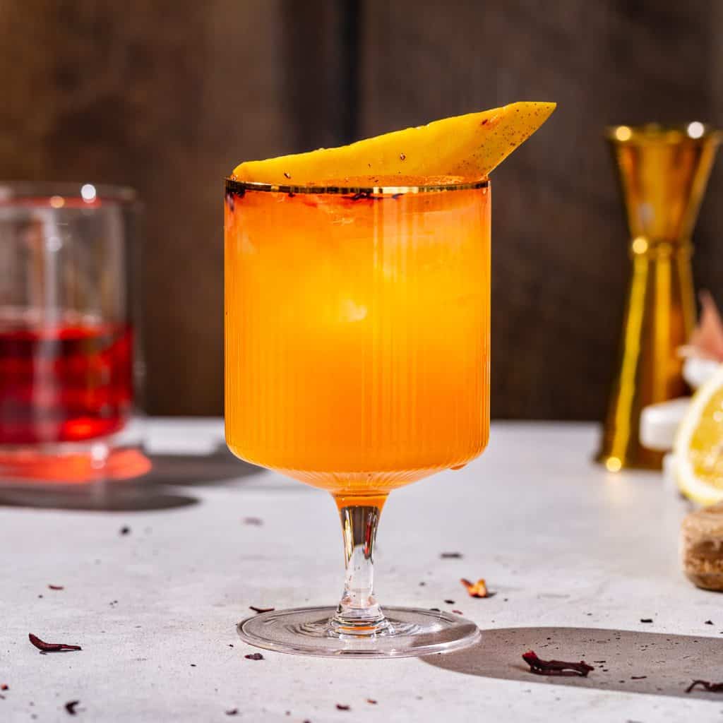 Mango Hibiscus Mocktail