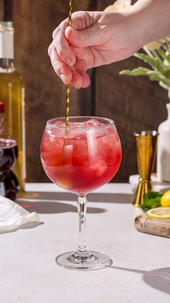 Pomegranate Spritzer Mocktail - Non-Alcoholic Drink Recipe